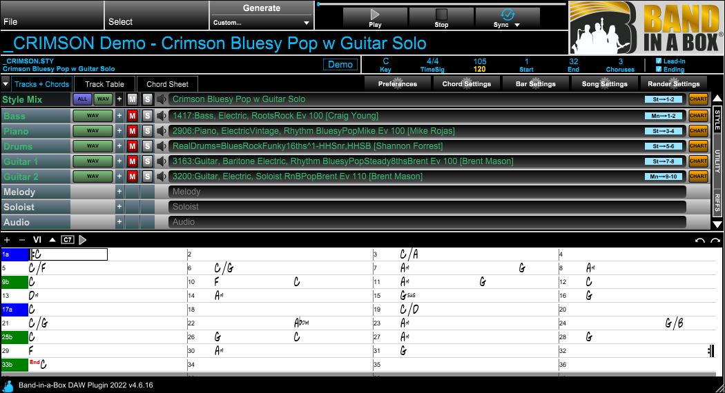 PG Music - Support - Band-in-a-Box DAW Plugin Help